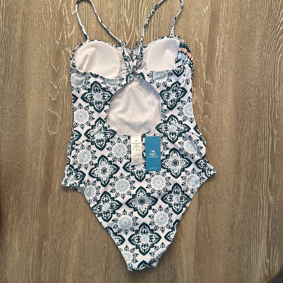 Cupshe | Swim | Nwt Teal Square Neck Uwire Cheeky Onepiece | Poshmark